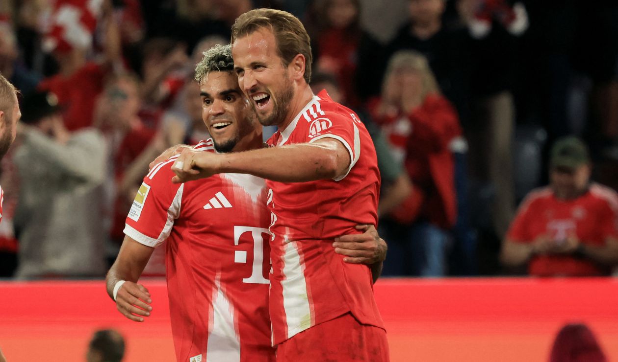 Harry Kane se rindió ante Luis Díaz tras su estreno con Bayern Múnich